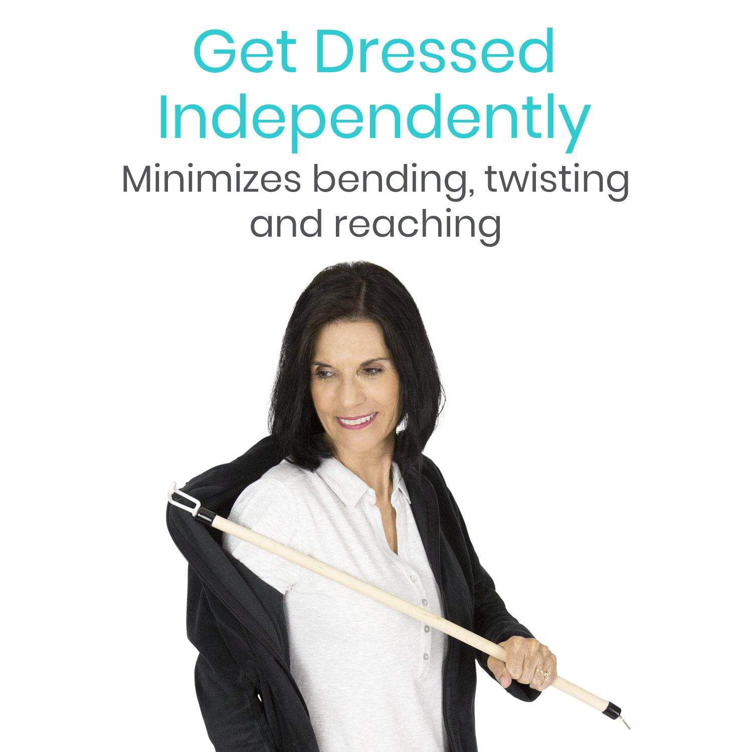 Dressing Stick & Hook: Easy Dressing & Portability